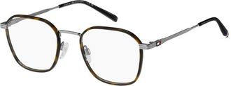 Tommy Hilfiger Homme, Accessoires, Brun, Taille: 51 MM Rectangular Optical Frame