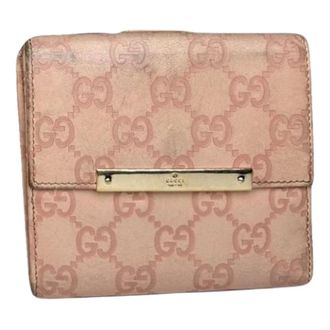 Gucci Portefeuille en toile Pre-owned - Femme - Pre-owned - Rose - Taille: ONE Size