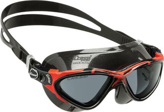 Cressi Unisex Schwimmbrille Planet, schwarz/rot, one size, DE202758