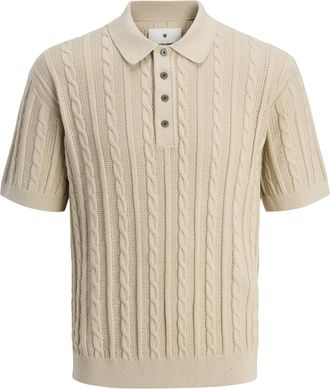 Jack & Jones Male Gestricktes Polo Einfarbig Gestricktes Polo
