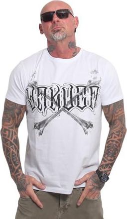 Yakuza T-shirt Judge Me pour homme, Blanc., M