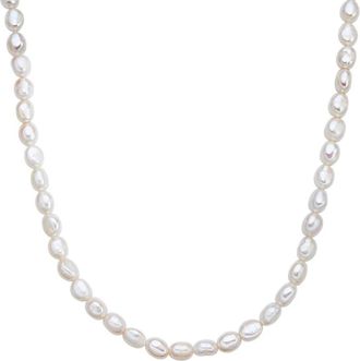 Valero Pearls Halskette - Sterling Silber Perlen-Kette S&uuml;&szlig;wasser-Zuchtperle - Gr. unisize - in Wei&szlig; - f&uuml;r Damen