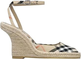 Burberry Femme, Chaussures, Beige, Taille: 38 EU Sandalo Wedge