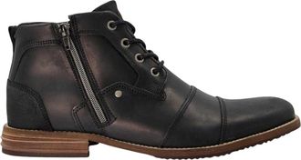 Dune London Captain Stiefeletten f&uuml;r Herren, Leder (Schwarz)