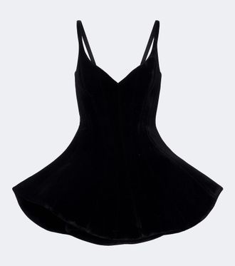 DAVID KOMA Robe en velours