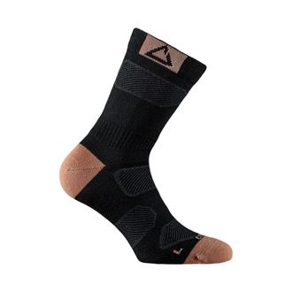 Dogma IBEX - Technische Wandersocken f&uuml;r den Sommer aus ultraleichten Materialien und Kupfer-Ionen (Black, 39-41)