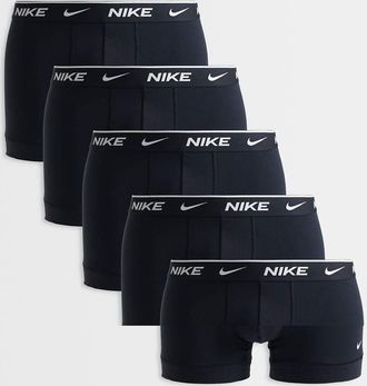 Nike Essential - Lot de 5 boxers en coton - Noir