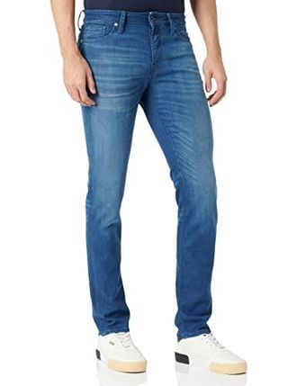 Jack & Jones Jean Coupe Slim Droite JJITIM JJOLIVER JOS 419 LID Jean Coupe Slim Droite Blue Denim 32 36 Blue Denim (US) 32 / L36