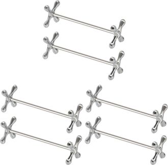 Pretyzoom Essst&auml;bchenhalter Aus Metall 8X7.5X2.5Cm Kompakter St&auml;bchenruhe F&uuml;r K&uuml;che Und Tisch Praktischer L&ouml;ffel- Und Gabelhalter F&uuml;r Restaurant Und Zuhause