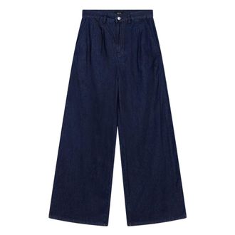 ALIX The Label Gewebte Wide Leg Jeans - - Jeans - Damen - Blau - M