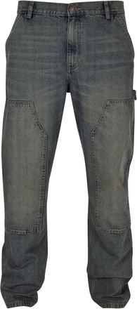 Urban Classics Herren Hose Double Knee Jeans 2000 Washed 36
