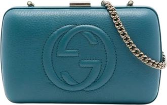 Gucci Pre-owned Clutch on Chain - Femme - Pre-owned - Bleu - Taille: ONE Size