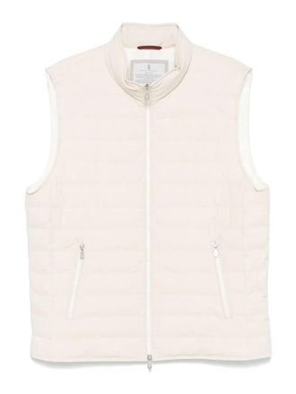 Brunello Cucinelli Blouson Rembourré - Blanc
