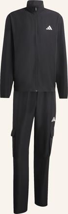 adidas Sportswear Cargo-Trainingsanzug, Gewebt schwarz