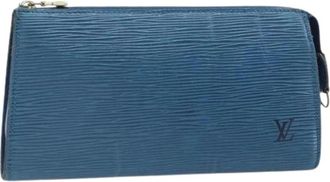 Louis Vuitton Pochette Accessoires Vintage Epi Pre-owned - Femme - Pre-owned - Bleu - Taille: ONE Size