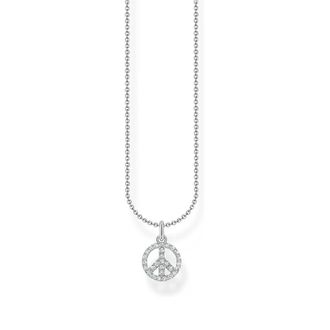 Thomas Sabo Charm Club Peace Halskette - - Accessories - Damen - Grau - ONE SIZE