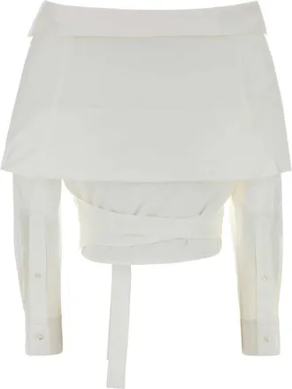 Balenciaga White Exterior: Cotton T-Shirt T-shirts And Polos