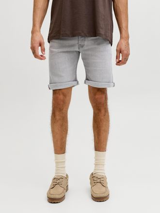 Jack & Jones Shorts JACK & JONES JJIRICK JJORIGINAL SHORTS AT 999, Herren, Gr. XS, N-Gr, grau (grau denim), Web, Obermaterial: 64% Baumwolle, 34% Polyester, 2% Ela