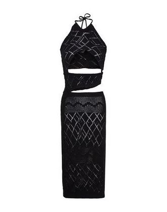 8 by YOOX OPEN-WORK KNIT CUT-OUT MINI DRESS