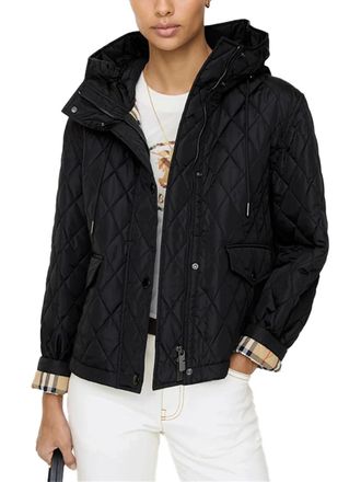 Burberry Quilted Down Jacket - Black