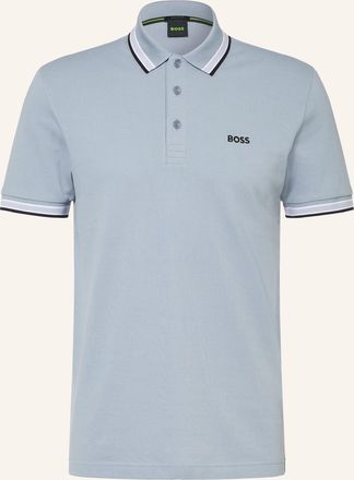 HUGO BOSS Piqu&eacute;-Poloshirt Paddy Curved Regular Fit blau