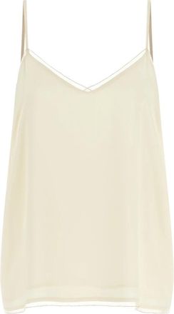 Fabiana Filippi Femme, Tops, Beige, Taille: 40 FR Top en cr&ecirc;pe de chine