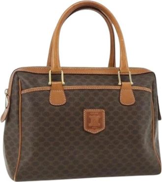 Celine Pre-owned Vintage Macadam Canvas Hand Bag - - Pre-owned - Damen - Braun - ONE SIZE