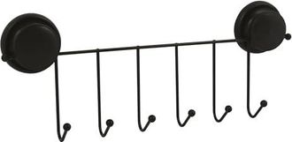 MSV 6 Haken Mega Saugnapf Schwarz, Black, 38x12.7x6cm