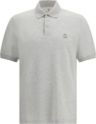 Brunello Cucinelli Homme, Tops, Gris, Taille: 3XL Cotton Polo