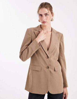 Miss Selfridge Blazer oversize - Camel-Bleu