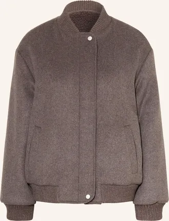 OPUS Blouson Zum Wenden Mit Kunstfell beige