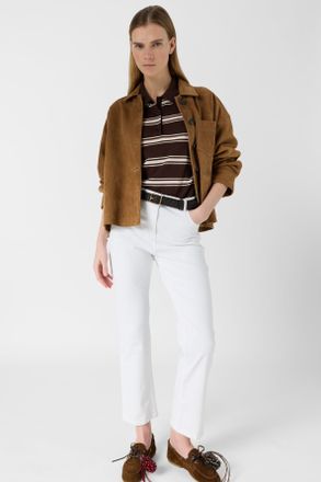 Gerard Darel Jean slim en coton - ADELA - Blanc