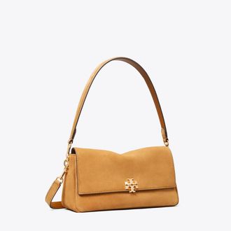 Tory Burch Damen Small Charlie Suede Shoulder Bag