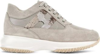 Hogan Femme, Chaussures, Gris, Taille: 37 1/2 EU Baskets Interactive
