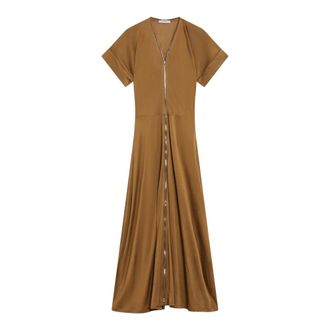 Christophe Lemaire Zip Kleid - - Dresses - Damen - Braun - S