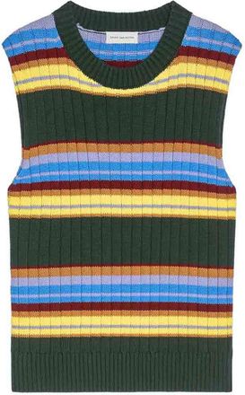 Dries Van Noten Pull Col Rond - Vert