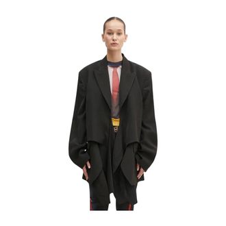 Martine Rose Veste Tailleur Oversize Nou&eacute;e - Femme - Vestes - Noir - Taille: 44 FR
