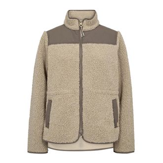 Mos Mosh Faux Shearling Jacke - - Jackets - Damen - Grau - XS