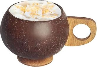 Generic Tasses &agrave; noix de coco pour boissons - Coquilles de noix de coco faites &agrave; la main - Gobelets rustiques r&eacute;sistants &agrave; lusure - Bol portable pour desserts