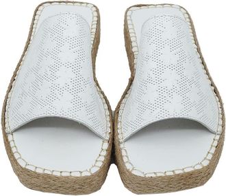 Bonateks Damen DERBTRLKY100008 Wedge Sandal, White, 38 EU