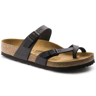 Birkenstock Classic Mayari Birko-Flor 71791, Zehentrenner, Schwarz (Schwarz 49), 36 EU (3.5 UK)