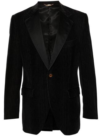 Dolce & Gabbana blazer à revers crantés (années 2000) - Noir