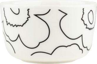 Marimekko Oiva/Piirto Unikko Bowl 2,5 dl - White, Black
