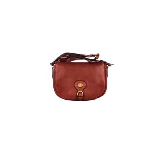 The Bridge Femme, Sacs, Brun, Taille: ONE Size Sac bandoulière en cuir marron avec logo