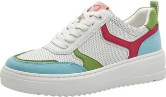 Marco Tozzi Damen Sneaker flach mit Schn&uuml;rsenkeln Freizeit, Wei&szlig; (White Comb), 39 EU