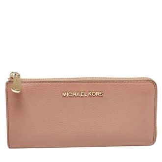 Michael Kors Portefeuille Jet Set Pre-owned - Femme - Pre-owned - Rose - Taille: ONE Size