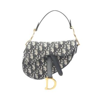 Dior Sac &agrave; main Pre-owned Saddle Mini Oblique Jacquard - Femme - Pre-owned - Bleu - Taille: ONE Size