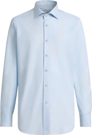 Kiton Homme, Chemises, Bleu, Taille: 2XL Chemise Formelle Coupe R&eacute;guli&egrave;re