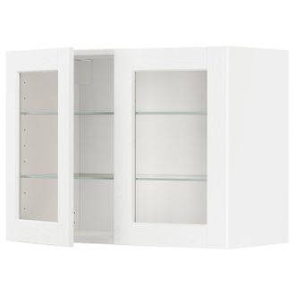 IKEA METOD Wandschrank mit B&ouml;den/2 Glast&uuml;ren
