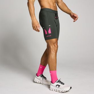 MyProtein Short demi-collant Hybrid MP homme - Noir d&eacute;lav&eacute; - XXL